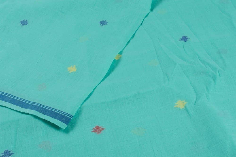 Authentic HandLoom Woven Design Flowy Soft Cotton Fabric - AvagataSara