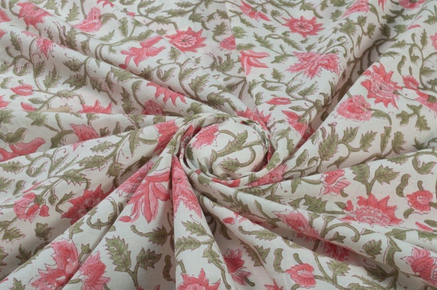 Pure Soft Cotton HandBlock Printed Fabric - AvagataSara