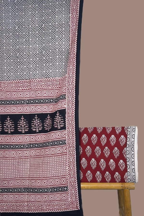 Bagh-Sets Dupatta Suit Materials Blockprinted Cottons - AvagataSara