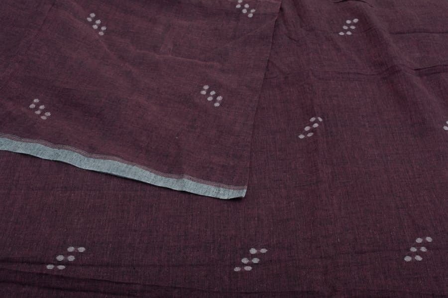 Pre-Cut 2.40m Authentic HandLoom Woven Design Flowy Soft Cotton Fabric ...