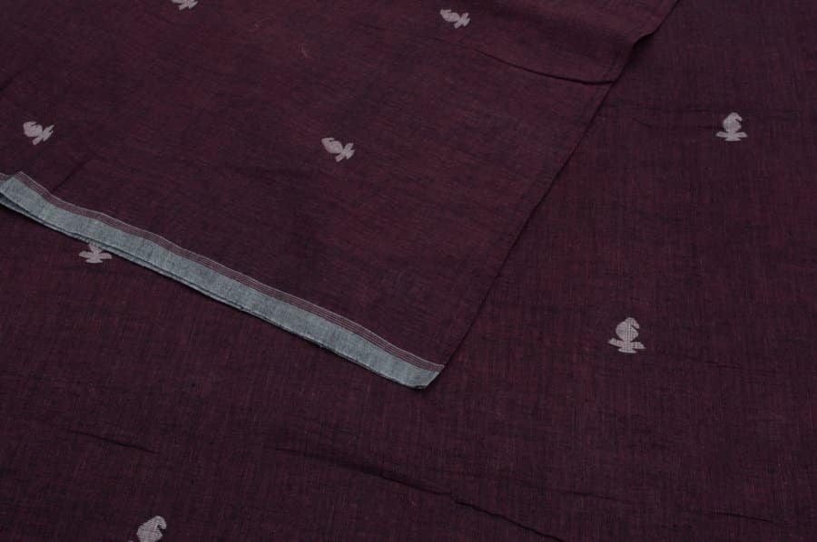 Authentic HandLoom Woven Design Flowy Soft Cotton Fabric