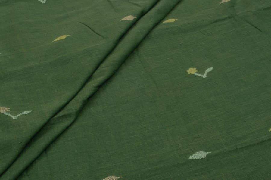 Authentic HandLoom Woven Design Flowy Soft Cotton Fabric - AvagataSara