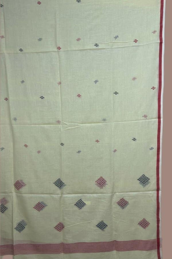 Authentic Handloom Woven Pure Soft Cotton Dupatta - AvagataSara